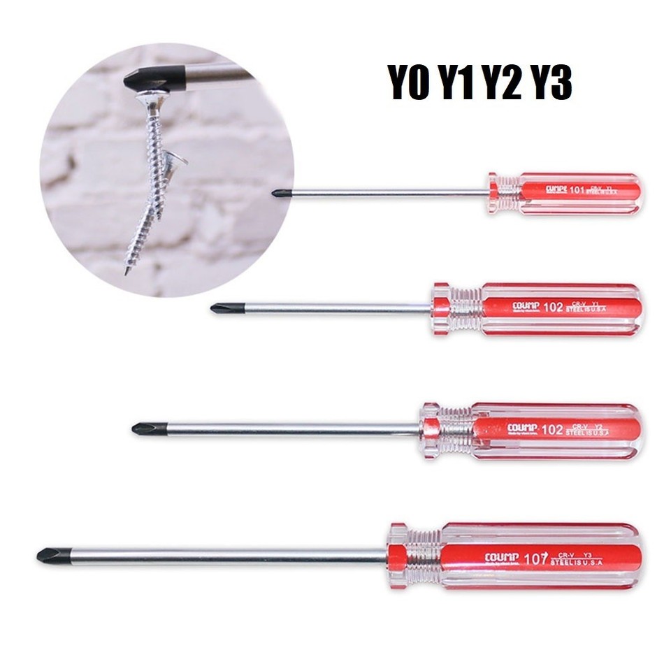 Magnetic Y shaped Screwdriver Set Nonslip Handle 1pc Triwing Y0 Y1 Y2 ...