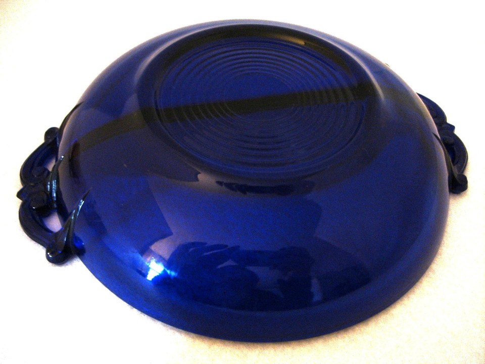 Cambridge Glass Royal Blue Tally Ho Two Part Relish Dish | eBay