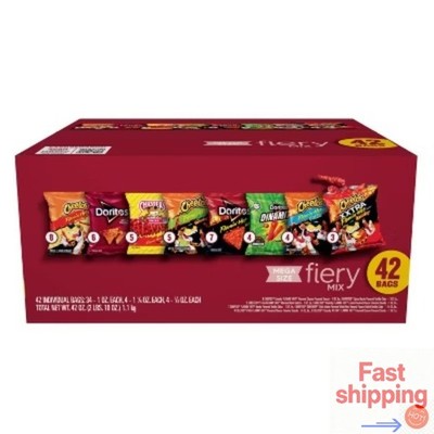 Frito-Lay Spicy Snacks Fiery Mix Mega Size Variety Pack - 42ct/42oz | eBay