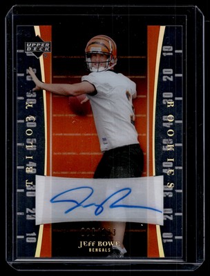 Jeff Rowe 2007 Upper Deck Trilogy Rookie Autograph Auto Card /133 #152 ...