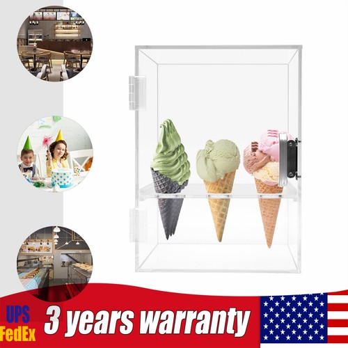 Ice Cream Cone Display/Storage Case Cabinet Acrylic. Waffle & Wafer ...