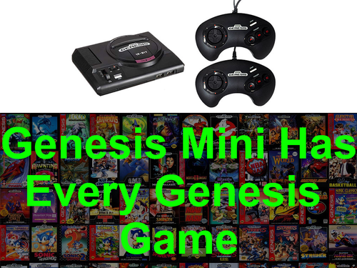 Sega Genesis Mini Loaded With EVERY Genesis Game - (790+ Games ...