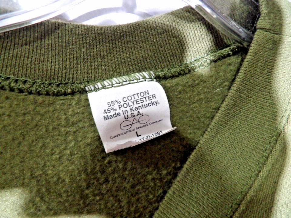 USMC UNITED STATES MARINE CORPS ISSUE SWEATS TOP BOTTOM OD GREEN EGA ...