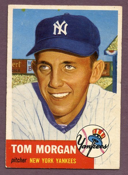 1953 TOPPS #132 TOM MORGAN YANKEES VG-EX SET BREAK 448514 (KYCARDS) | eBay