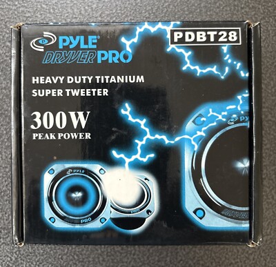 New Pyle PDBT28 Heavy Duty Super Car Titanium Tweeter - 150 W RMS - 300 ...