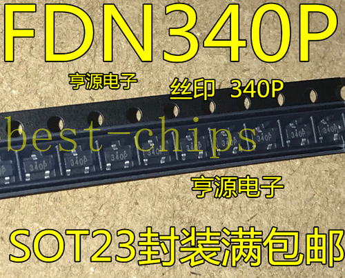 200Pcs FDN340P Mosfet P-Ch 20V 2A SSOT3 eb #K1995 | eBay