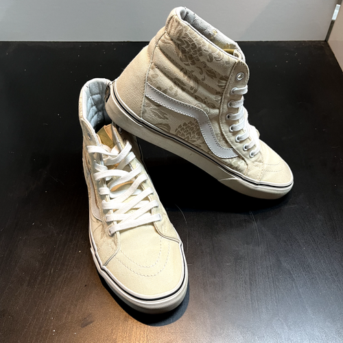 VANS SK8-Hi Reissue Gold Tag 50th ANNIVERSARY Duke Classic White ...
