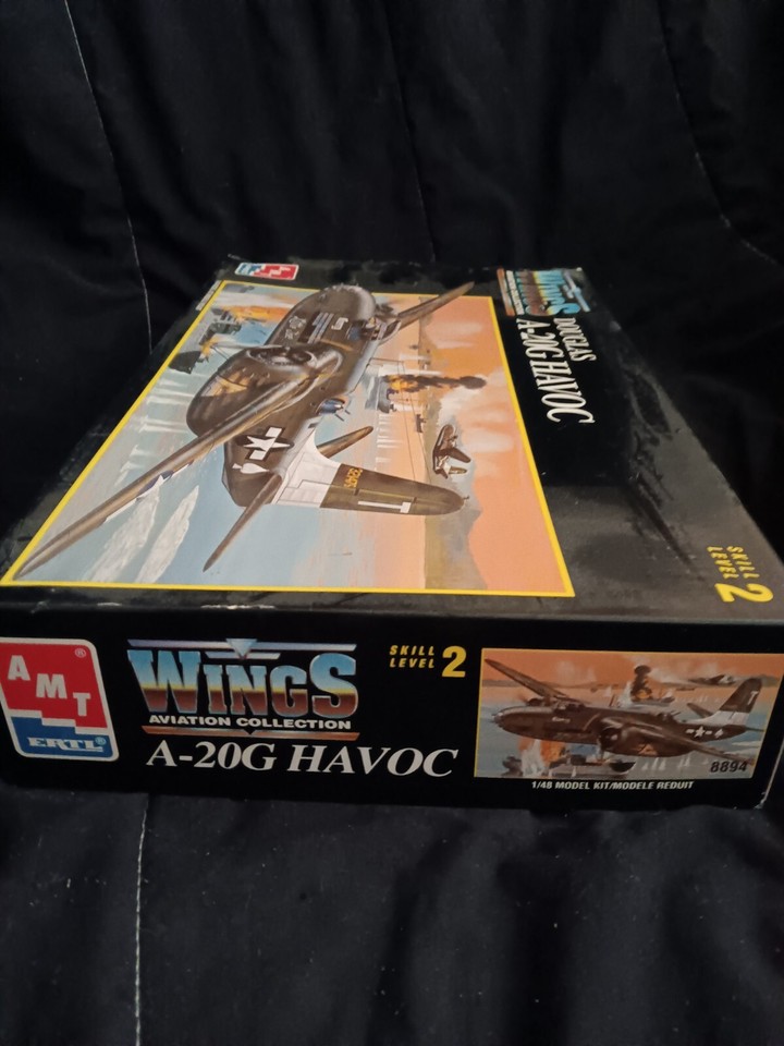 AMT ERTL 1/48 Douglas A-20G HAVOC Model Kit 8894 NIOB 1994 WWII ...