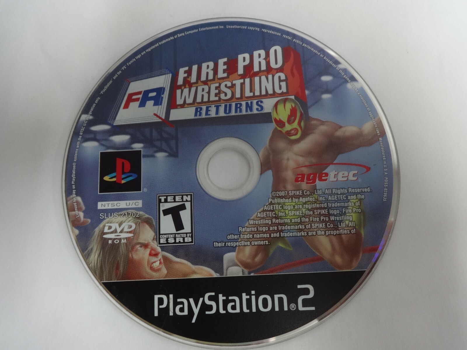 Fire Pro Wrestling Returns Sony Playstation 2 PS2 Game Disc Only Free ...