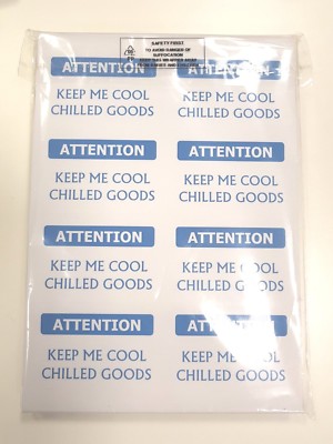 KEEP ME COOL / CHILLED GOODS SHIPPING LABELS - 200 LABELS | eBay UK