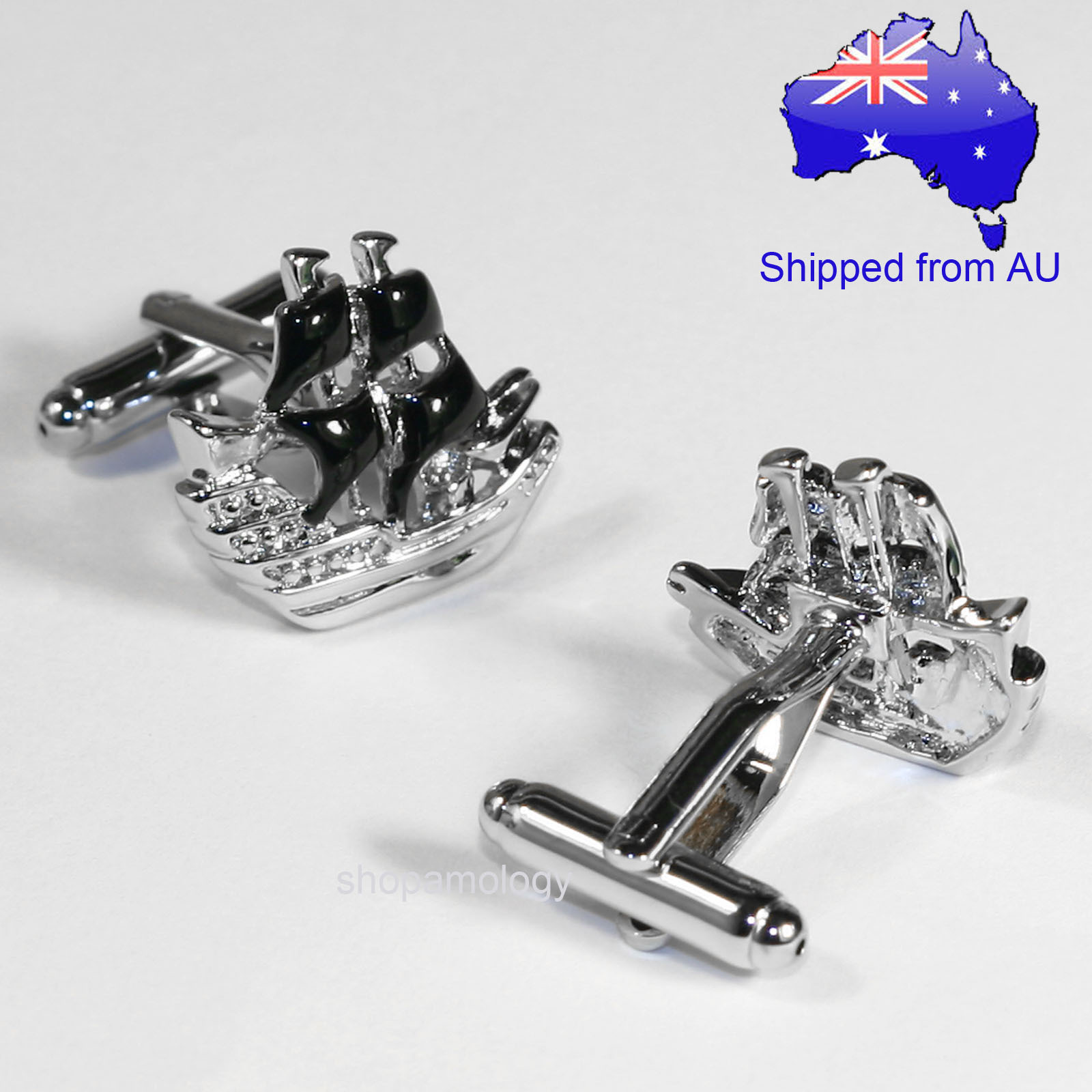 Black Sail Pirate Ship Novelty Cufflinks | eBay