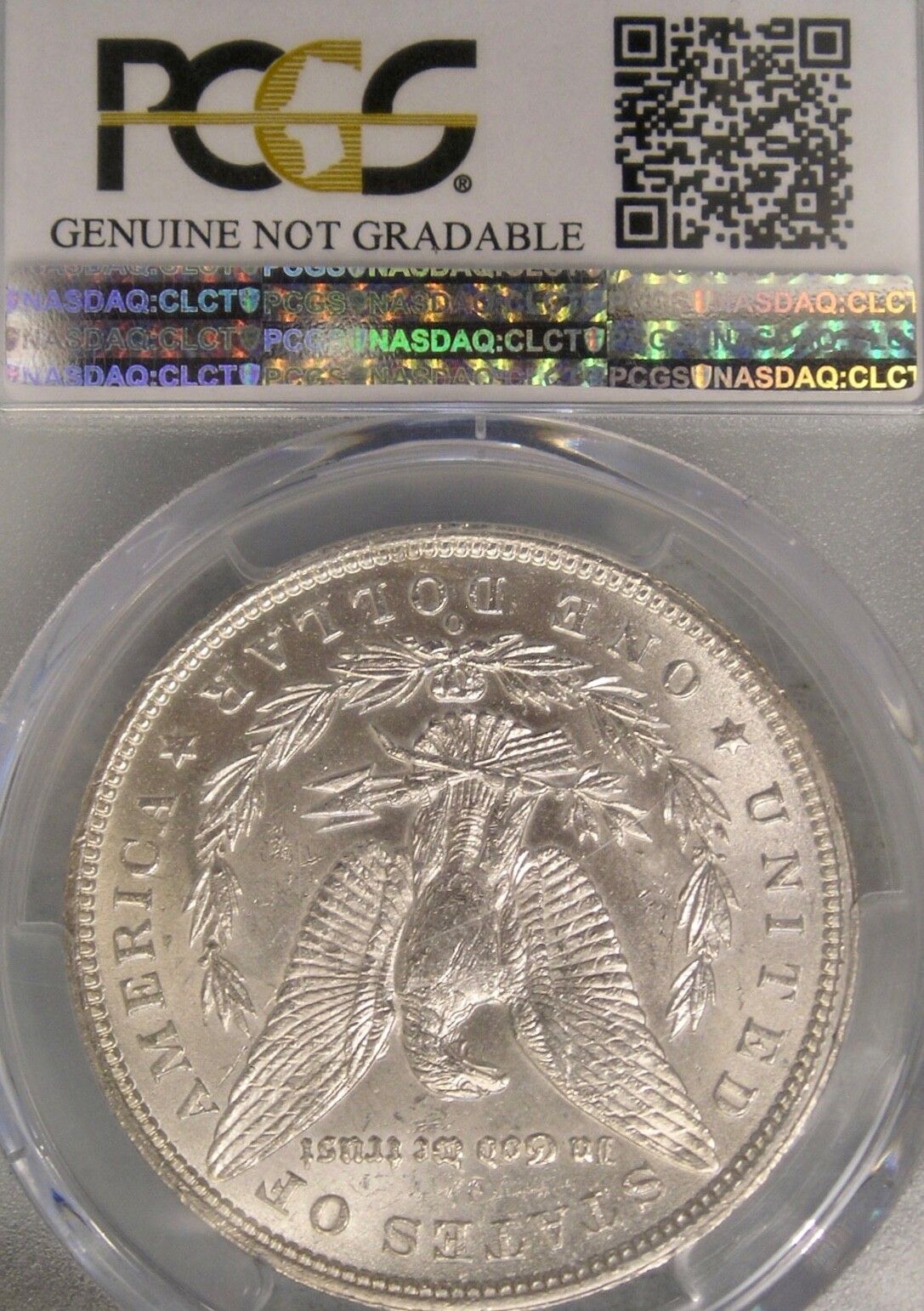 1888 O SCARFACE MORGAN SILVER DOLLAR RARE VAM 1b DIE BREAK PCGS MS 63/ ...