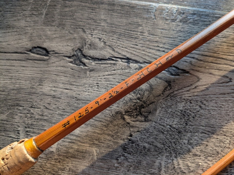 Vintage Heddon #125 EXPERT 9’ 2 1/2 F HCH or D Split Bamboo 3PC Fly ...