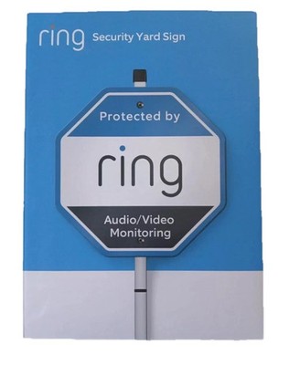 NEW Ring Home Security Yard Sign Outdoor Indoor Camera Warning Sign ...