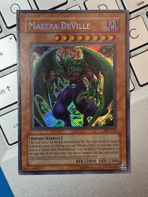 Yugioh Mazera DeVille AST-111 unlimited edition Secret Rare LP/NM card ...