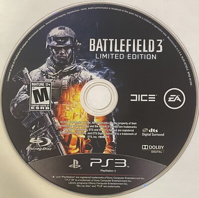 Battlefield 3 -- Limited Edition (Sony PS3) DISC ONLY | NO TRACKING ...
