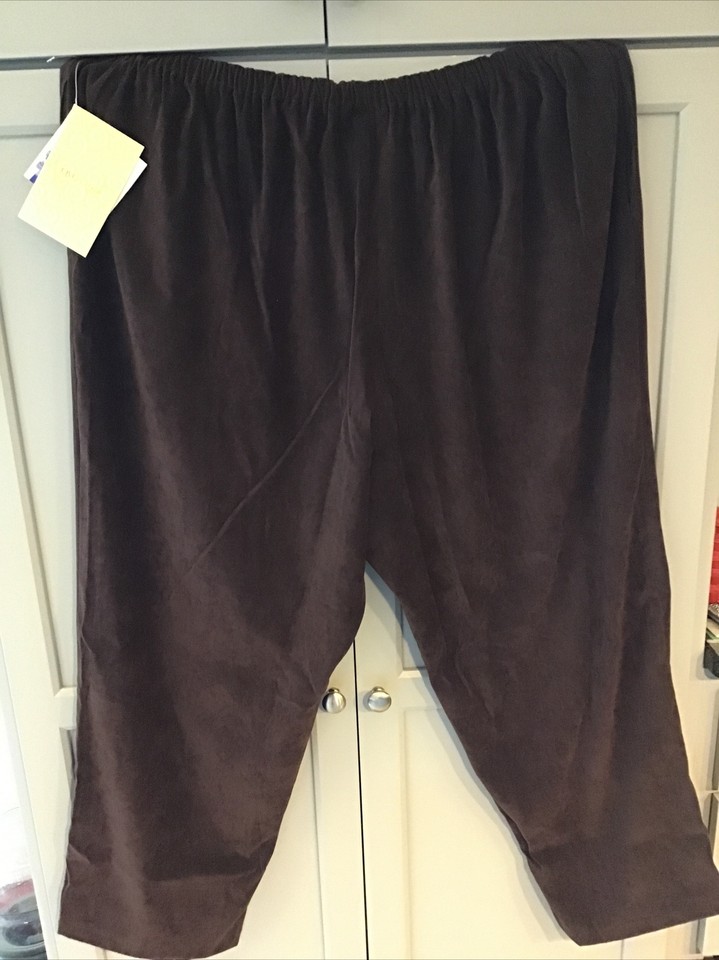 Susan Graver Style Poly Faux Suede Pullon Elastic Waist Pants Size 3X ...