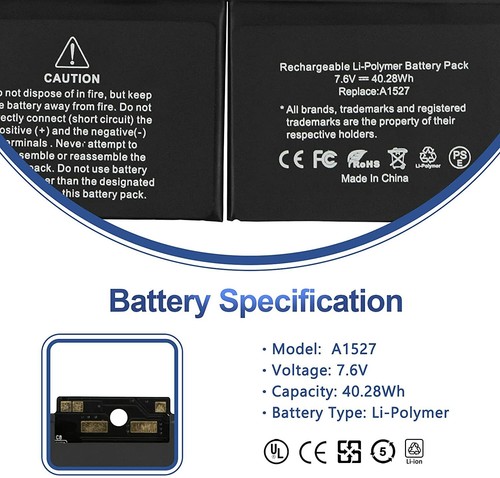 A1527 A1534 A1705 Battery for Apple MacBook 12" 2017 2016 2015 Retina ...