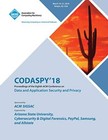 CODASPY '18: Proceedings of the Eighth ACM Conference on Data and Application-, 9781450358798| eBay