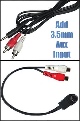 Alpine CDA Ai-Net Radio to Aux RCA Audio Input Adapter Cable with 3.5mm ...