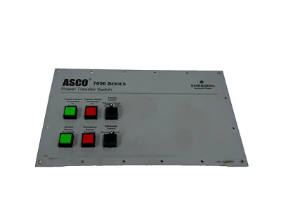 USED EMERSON / ASCO 7000 SERIES POWER TRANSFER SWITCH CONTROL PANEL ...