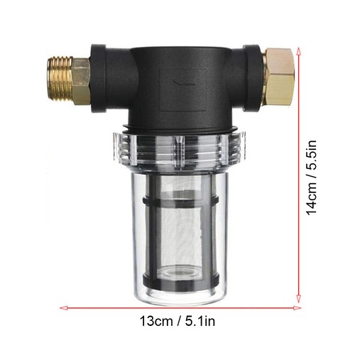 Garden Hose Inlet Filter With Mesh Screen ttach 3/4'' for Pressure ...