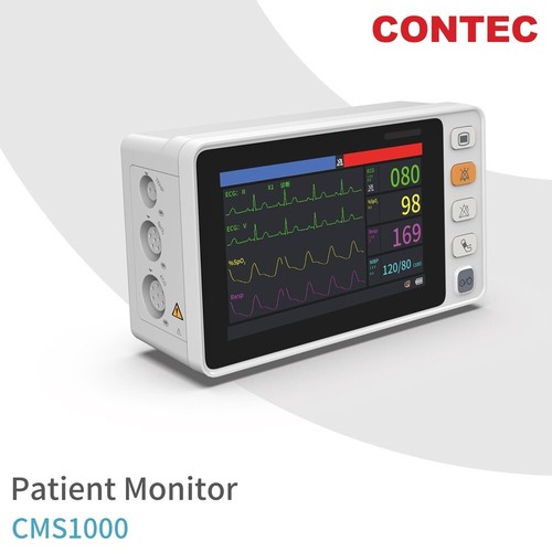 Mini ICU/CCU Vital sign Patient Monitor with ECG,NIBP,SPO2,PR,RESP,TEMP ...