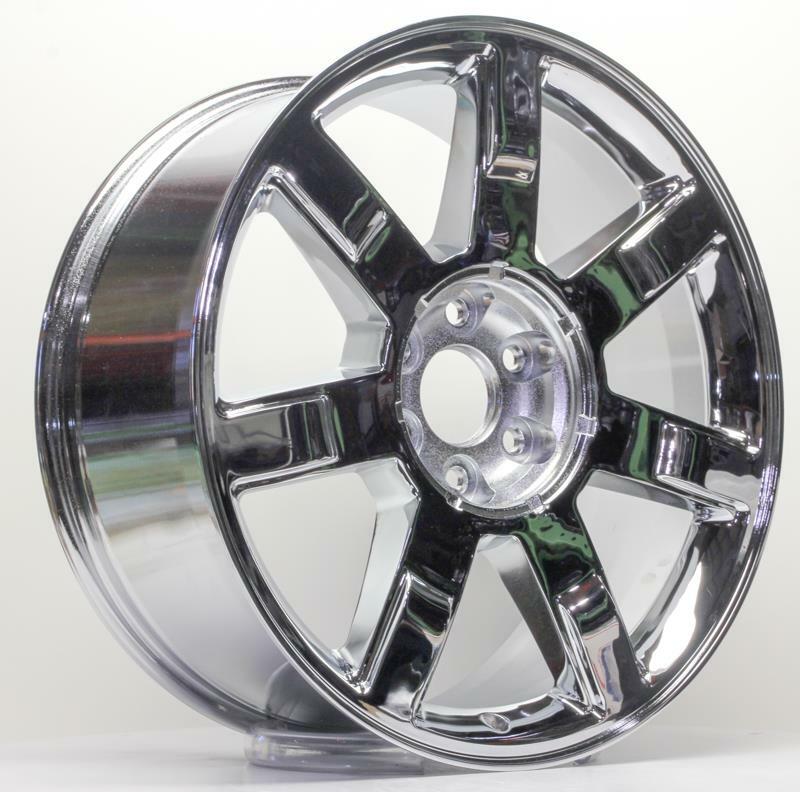 New Aluminum Wheel Fits Cadillac Escalade 07 - 14 22 In 7 Spoke Chrome ...