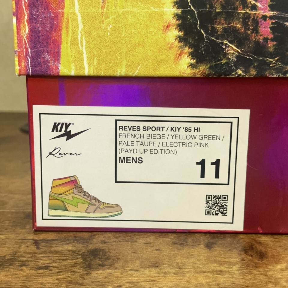 Kool Kiy Payd Up Holograpic '85 Hi Air Kiy X Reves Size 11 RARE ...