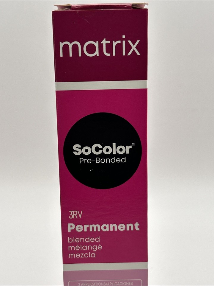 Matrix SoColor 3RV Pre Bonded Permanent Hair Color 3oz **Brand New In ...