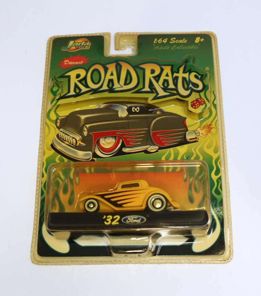 Jada Toys Road Rats '32 Ford 1/64 Yellow Hot Rod 3-window Coupe | eBay ...