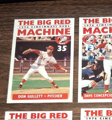 DON GULLETT 1996 KLOSTERMAN 1976 CINCINNATI REDS BIG RED MACHINE Card ...