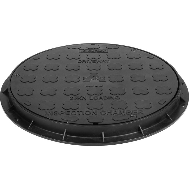 Underground Drainage Inspection Chamber Base Round Manhole Drain Cover ...