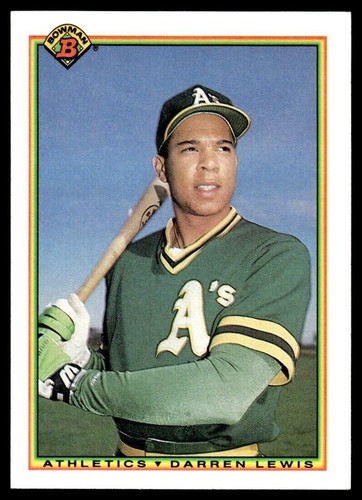 Darren Lewis #463 1990 Bowman Oakland Athletics RC Rookie | eBay