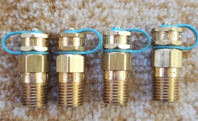 4 Pete's Plug #100 Brass Neoprene Core 1/4" Male NPT x 1.5" Long ...