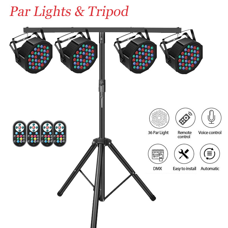 108W RGB Stage Par Light LED DMX DJ Light Strobe Light Beam Wash ...