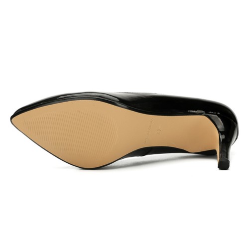 Men's Pumps Black High Heels Patent Leather Drag Queen Crossdresser ...