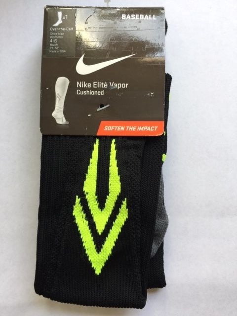 Nike Elite Vapor Cushioned Baseball Over The Calf Socks-3Y-5Y/W4-6 | eBay