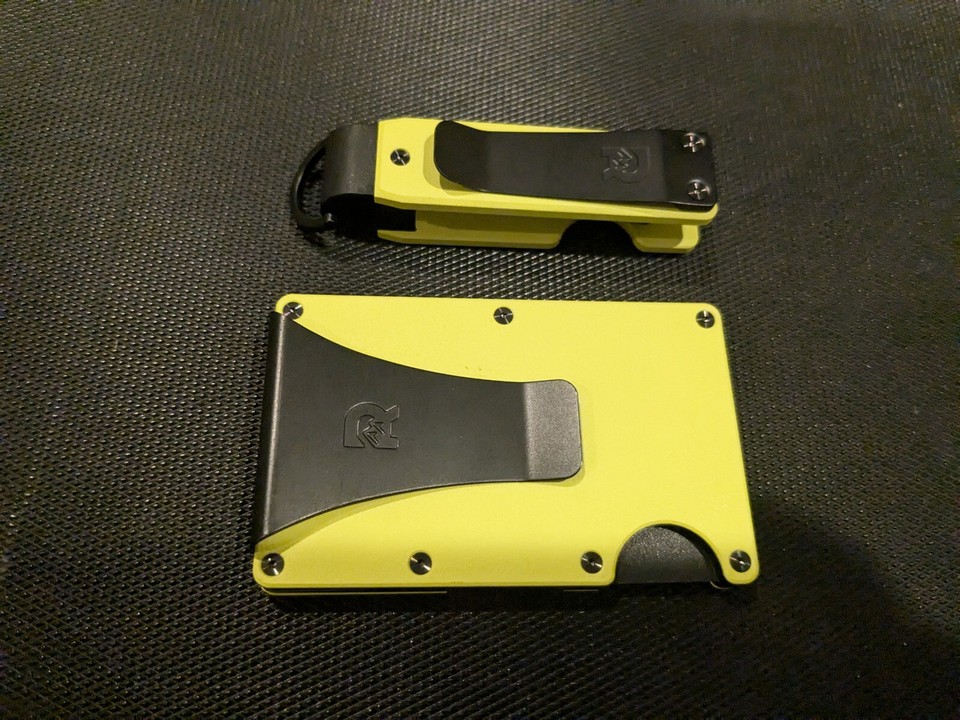 New, no box Ridge Slim RFID Blocking Wallet + Keycase Hyper Lime | eBay