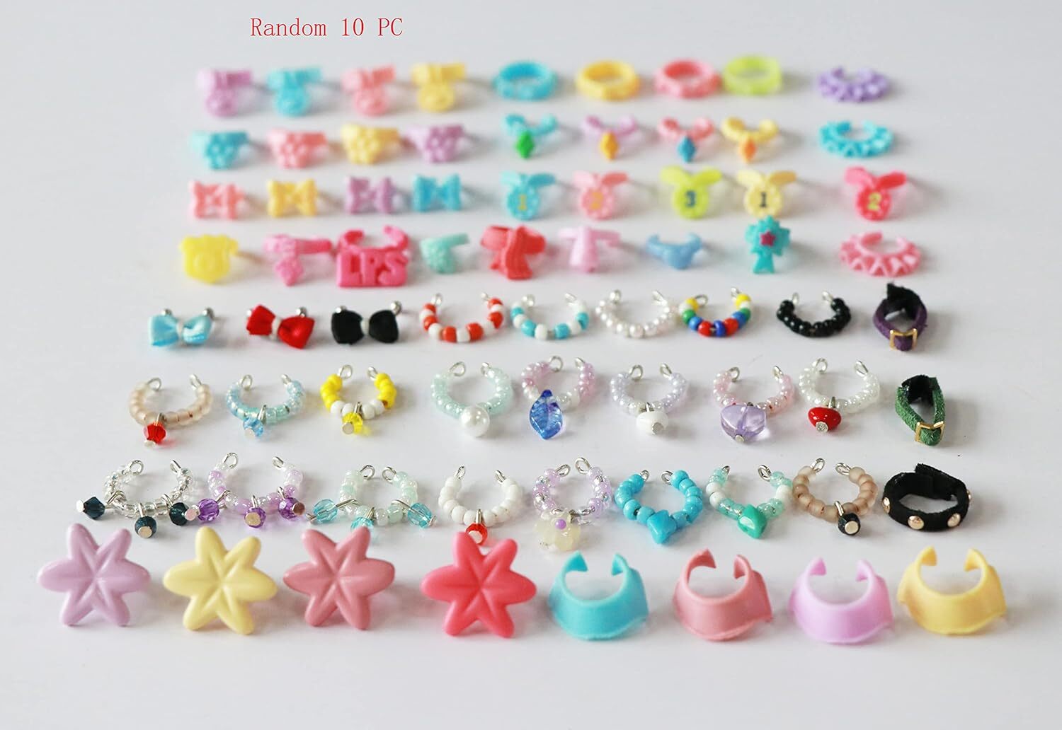LPS Collars Accessories Random 10 PC Necklace Collar Fit for LPS Cat ...