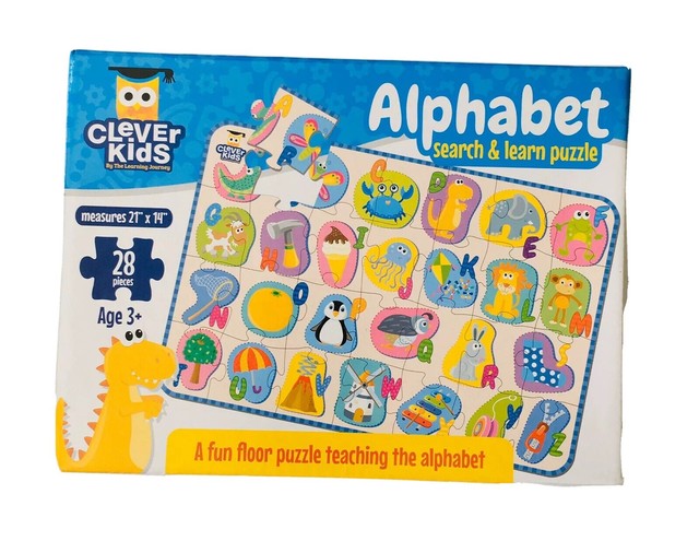 Clever Kids Alphabet Search & Learn Floor Puzzle 28 Pieces-new for sale ...