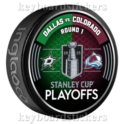 2025 NHL Stanley Cup Playoffs Dueling Puck Dallas Stars vs Colorado ...
