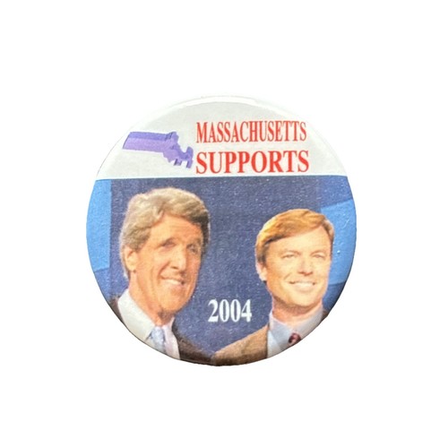 2004 John Kerry for President Massachusetts 50 State Pin 1.75" Button ...