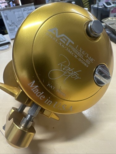 Avet LX6/3 MC Raptor Two-Speed Lever Drag Reel RAPTOR - Right Hand ...