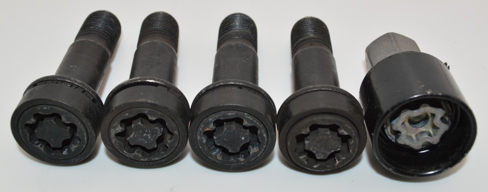 Genuine OEM Mercedes-Benz Wheel Lock Kit A001 990 1707 Black | eBay