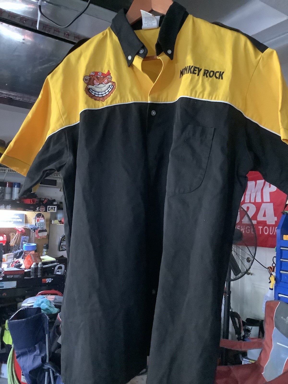 STAFF Monkey Rock Speed Zone Race Gear Shirt XL Sturges Motorcycle 1 of ...