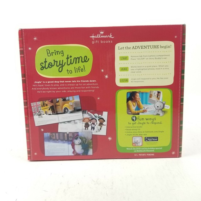 Hallmark Jingle All The Way Interactive Story Buddy Plush 3 PC Set Book ...