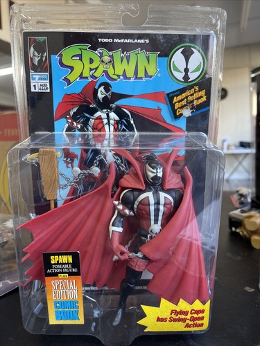 1994 Spawn Series 1 Action Figure comic McFarlane BLACK costume Not ...