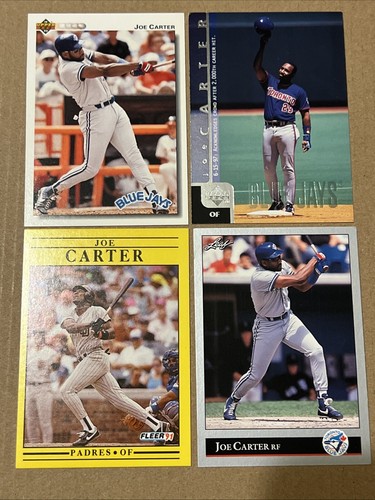 JOE CARTER (4) BASEBALL CARD LOT | eBay UK