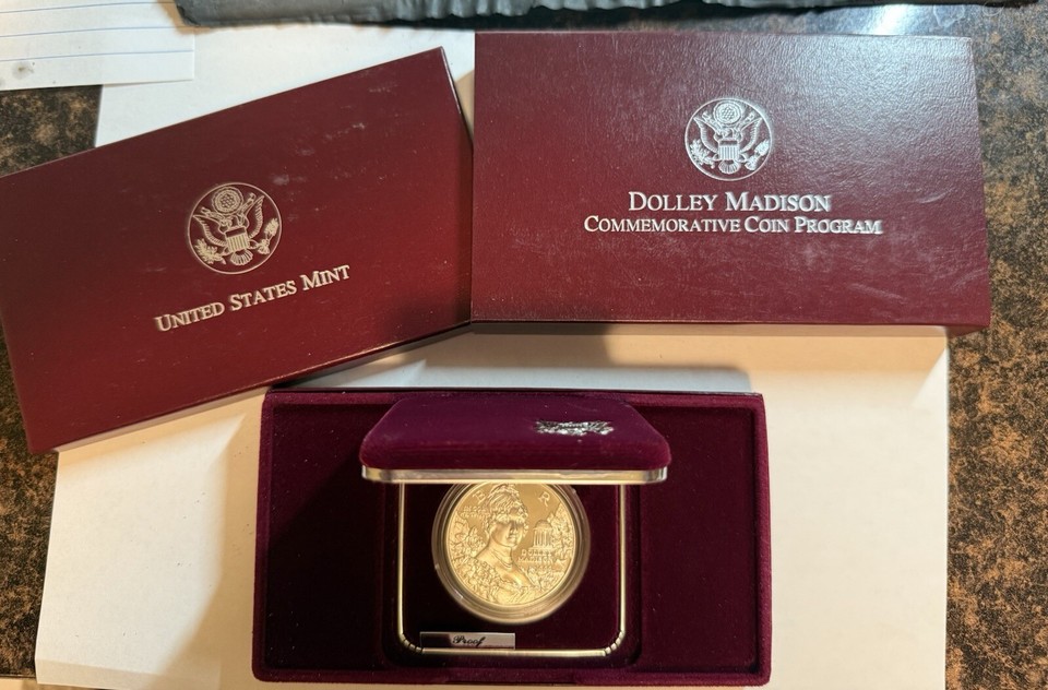 1999 Dolly Madison Commemorative Silver Dollar W/box | eBay